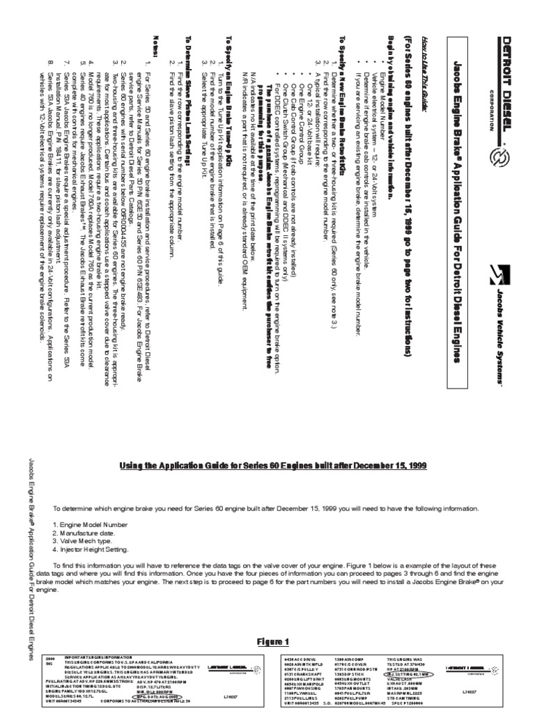 Jacobs Guide | PDF | Engines | Diesel Engine