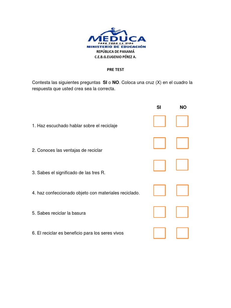 Pre Test Y Pos Test PDF
