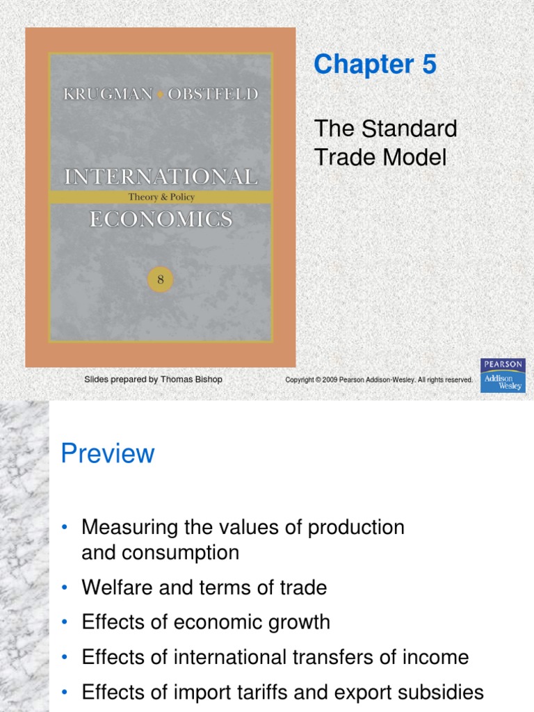 Chapter 5 - The Standard Trade Model | PDF | Exports | Subsidy