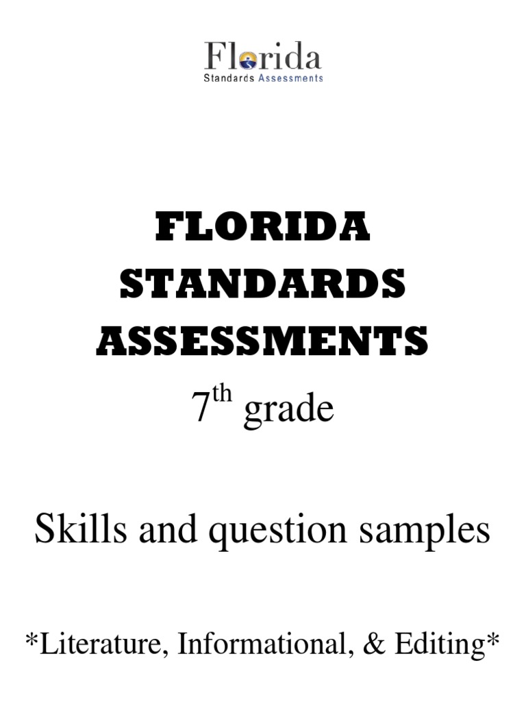 Florida Standards for 7th Grade Literature | PDF | Multiple Choice | Poetry
