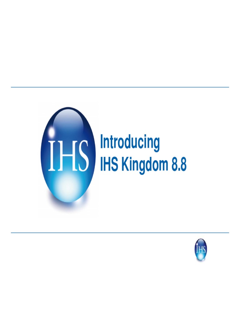 Intro IHS Kingdom | Usability | Databases