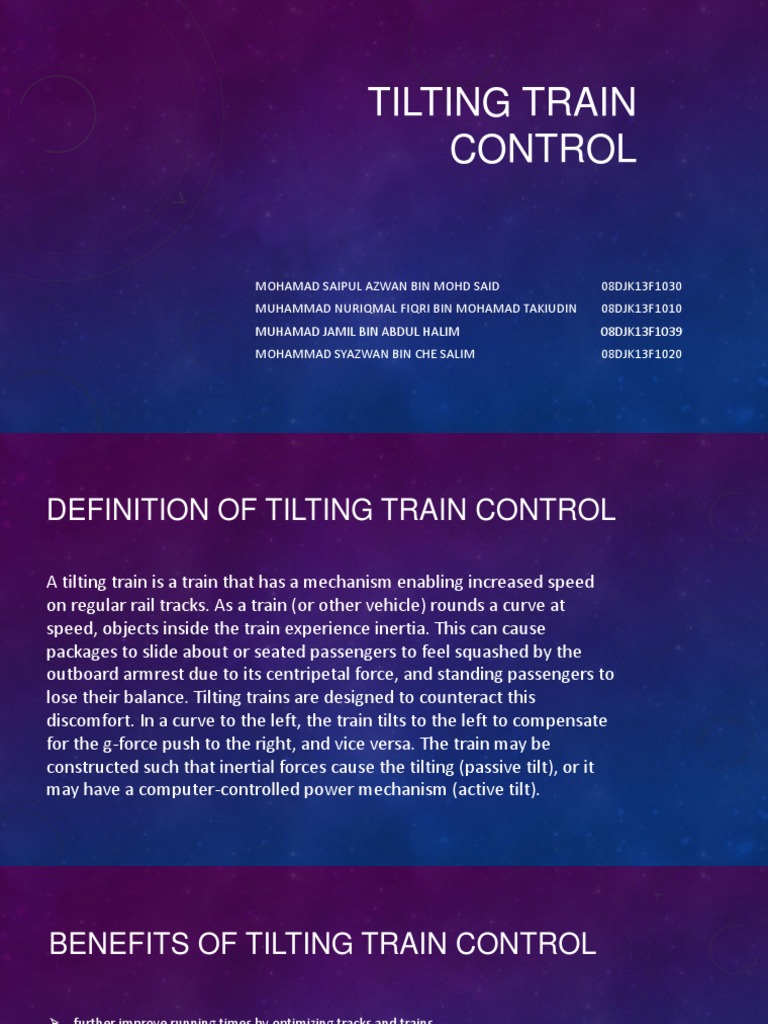 Understanding Tilting Train Mechanisms | PDF | Train | Rail Transport