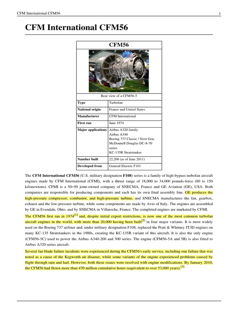 CFM International CFM56 | Aviation | Aircraft