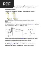 Periscope | PDF | Reflection (Physics) | Mirror