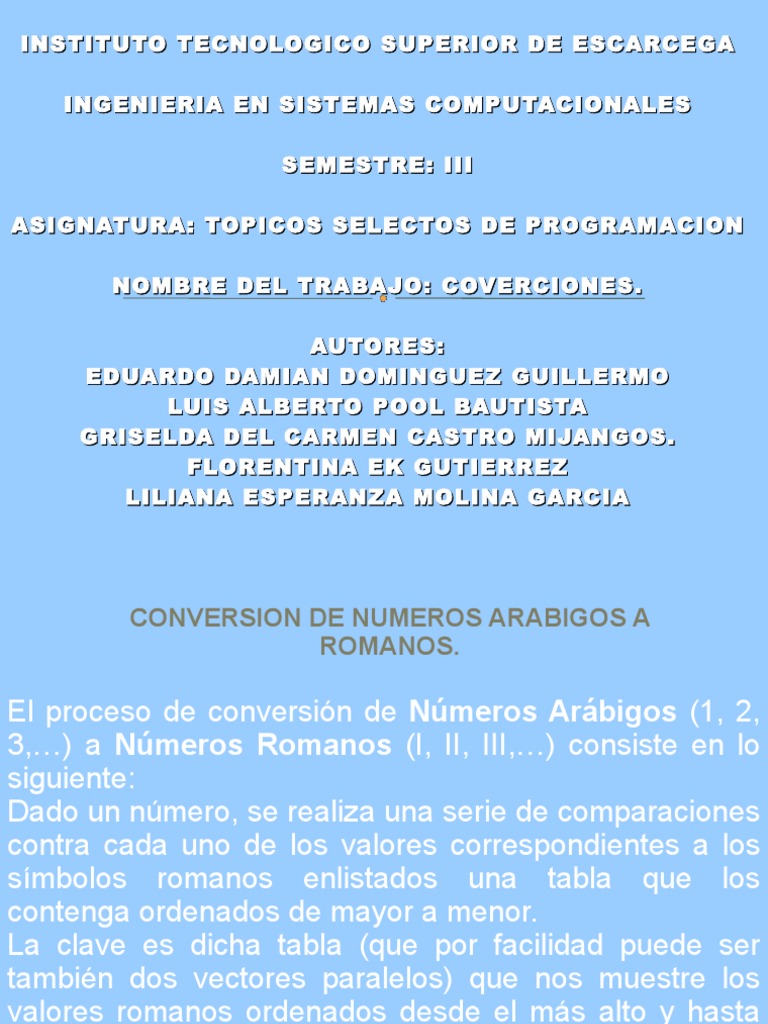 Romanos | PDF | Algoritmos | Programación de computadoras
