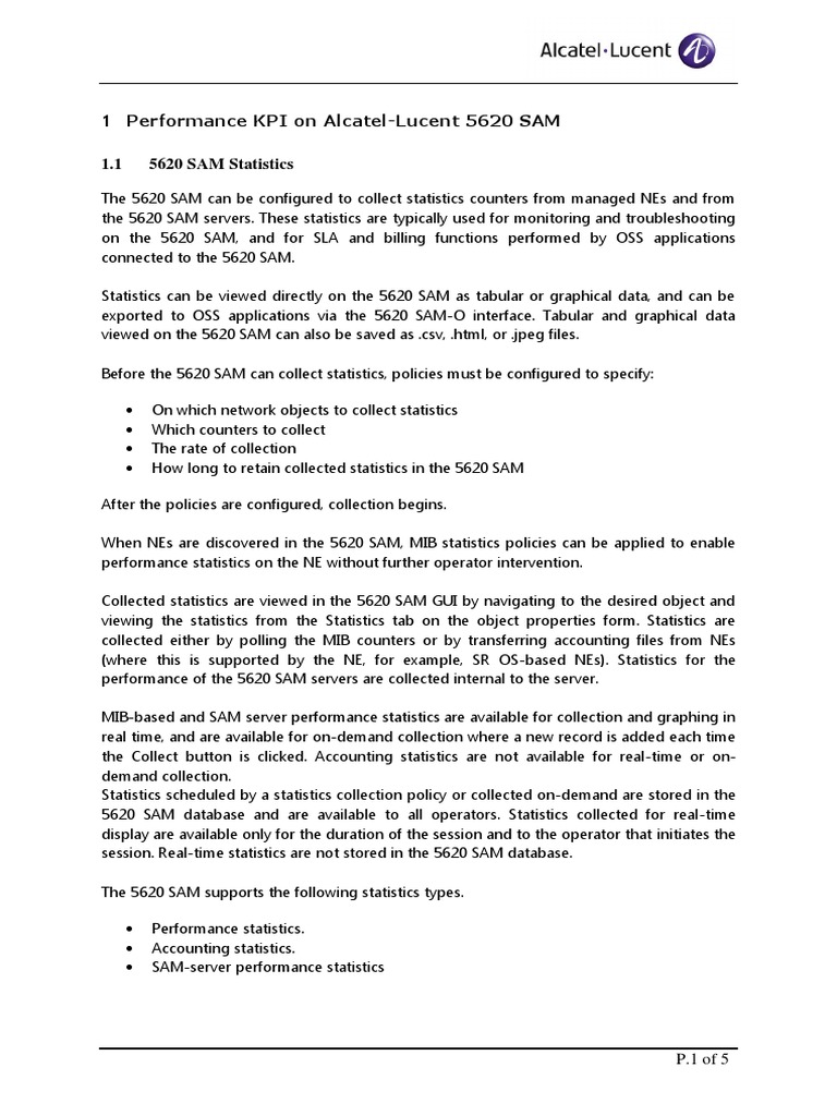 Huawei U2000 Performance KPI On NMS | PDF | Computer Network | Databases