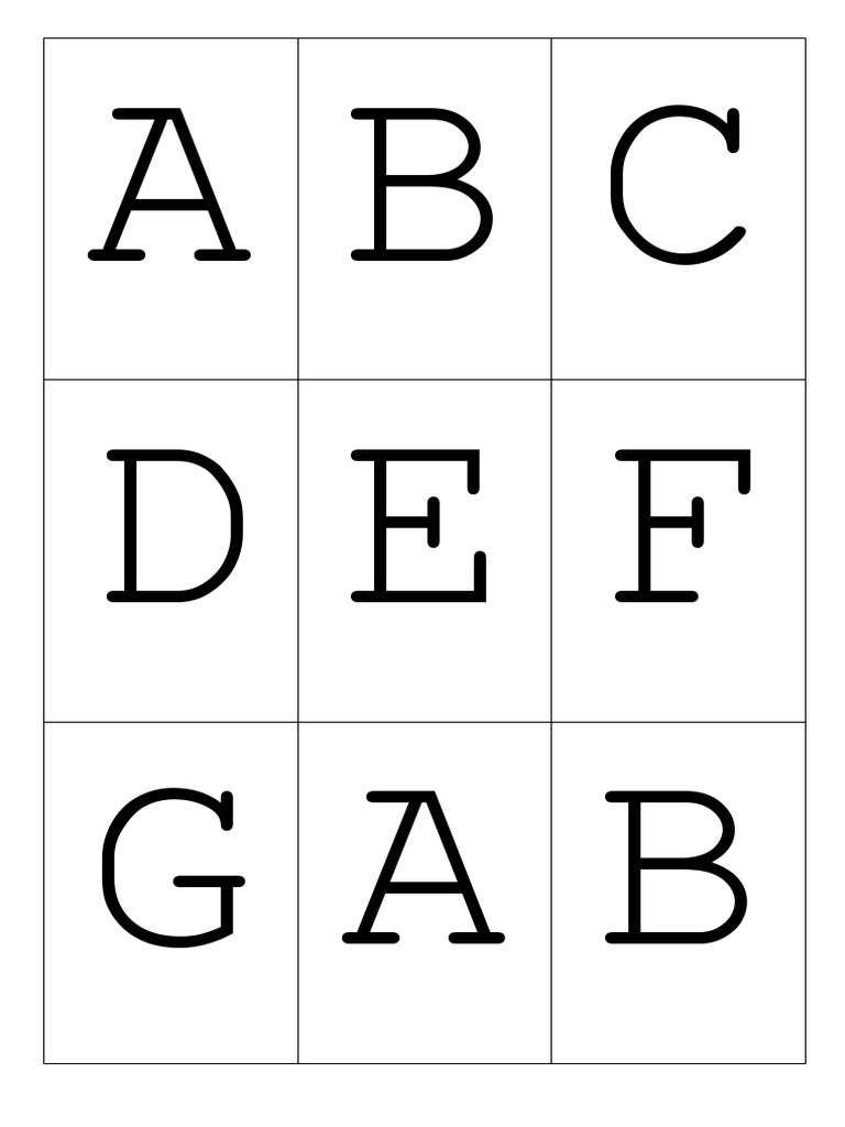 Alphabet Pattern Grid Analysis | PDF
