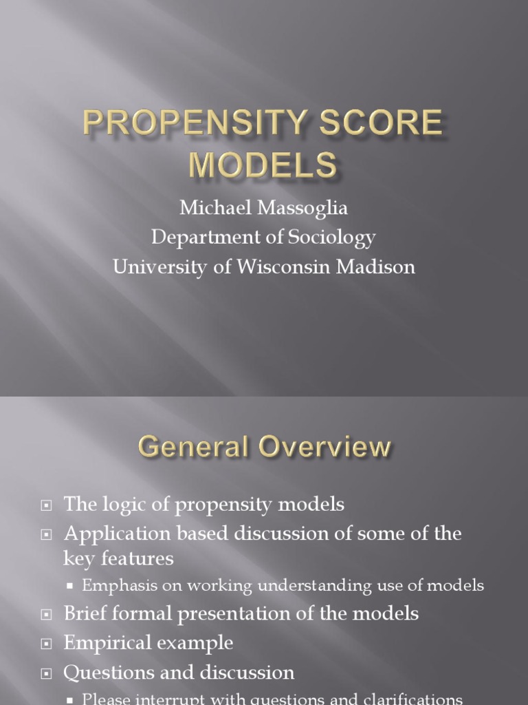 Understanding Propensity Score Models | PDF | Statistical Inference ...