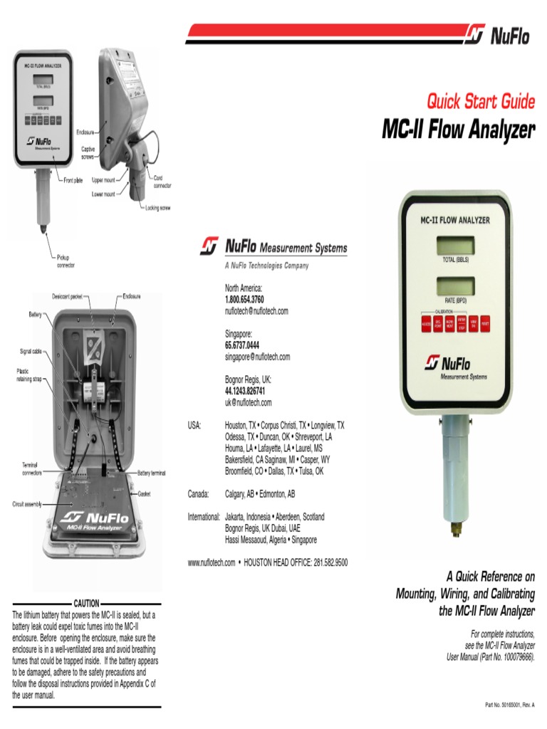 Nuflo Mc-Ii 1 | PDF | Flow Measurement | Nut (Hardware)