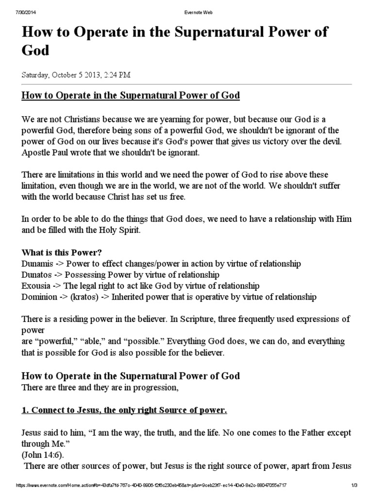 How to Operate in the Supernatural Power of God | Compassion | Jesus