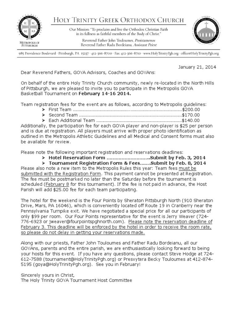 GOYA Basketball Tournament 2014 Details | PDF | Business | Sports