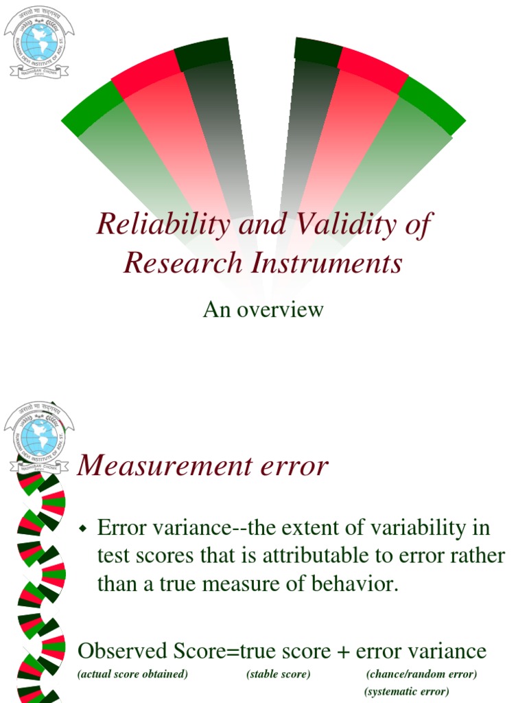 8771 Reliability and Validity-6 | PDF | Validity (Statistics ...