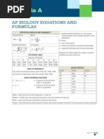 Ap Biology Formula Chart | PDF | Standard Deviation | Area