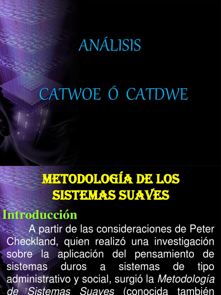 Análisis CATWOE en Metodología SSM | PDF | Método científico | Aprendizaje