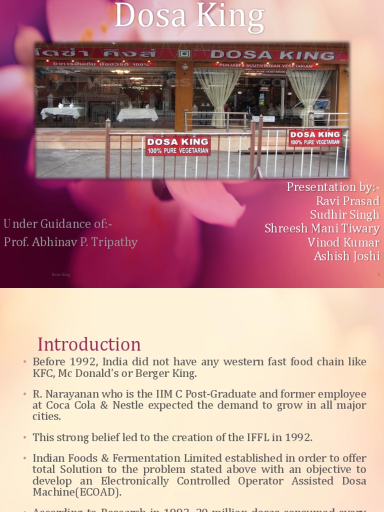 Dosa King | Download Free PDF | Drink | Eating Behaviors Of Humans