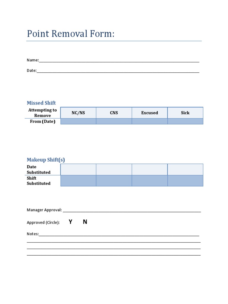 Point Removal Request Form | PDF | Technology & Engineering
