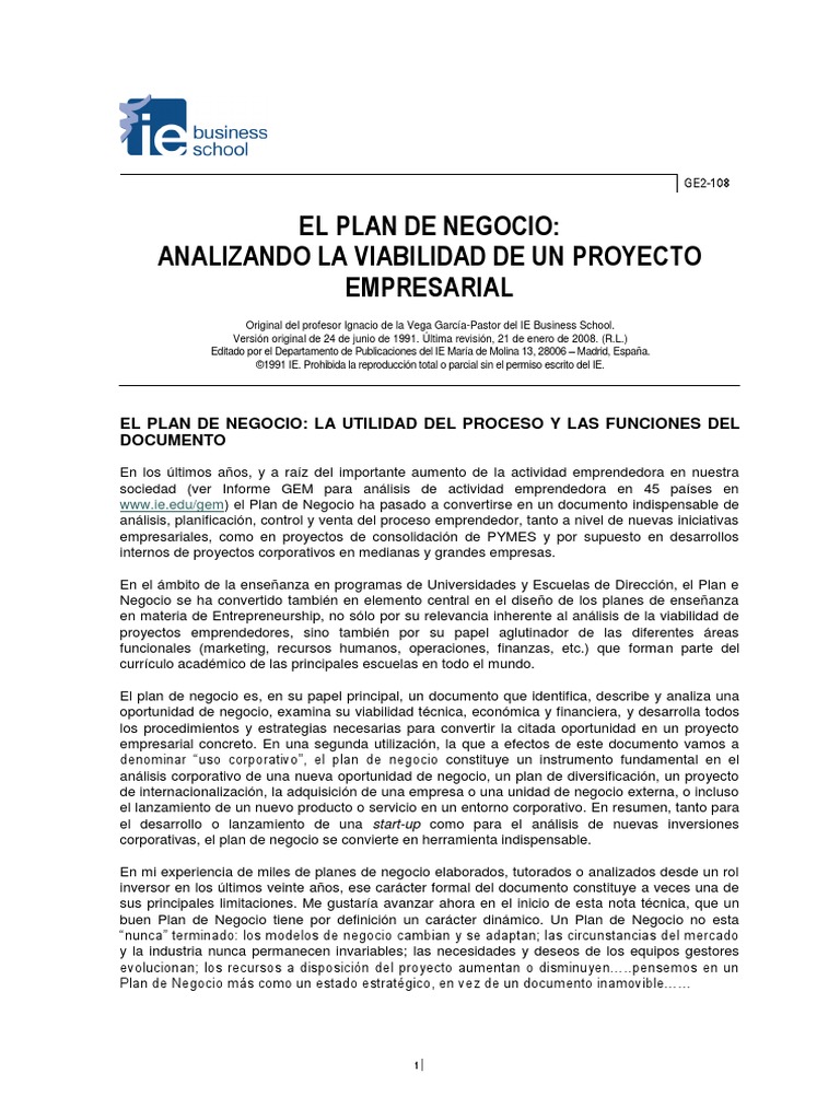 Viabilidad de Un Proyecto Viabilidad de Un Proyecto