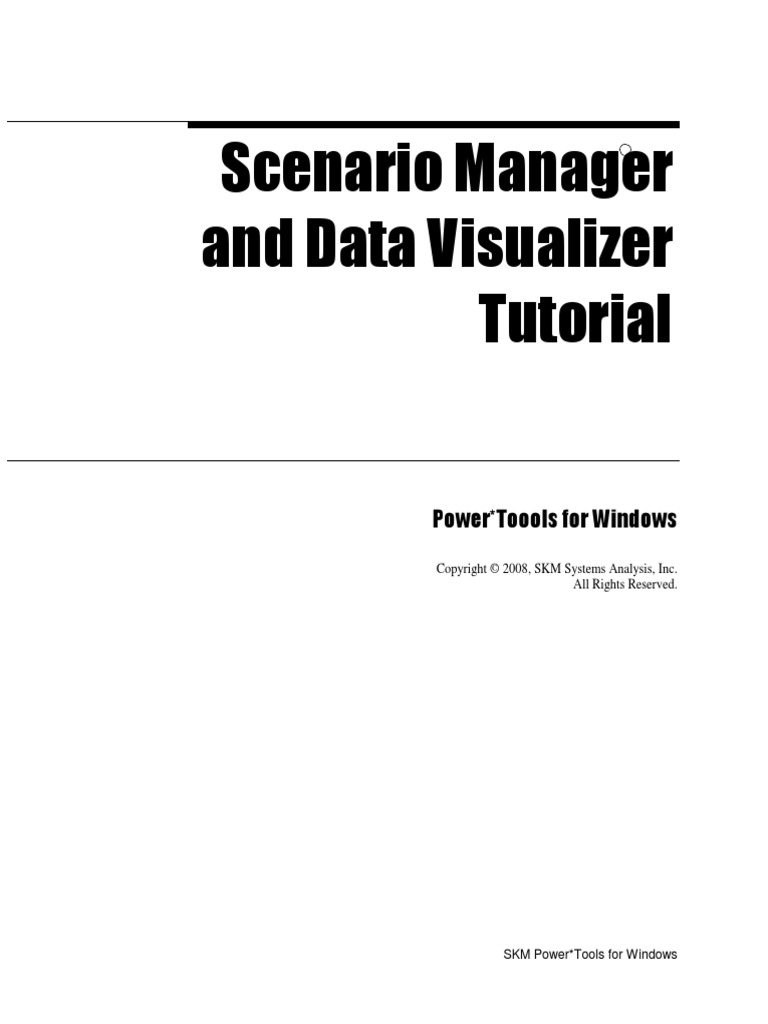 Tutorial - Scenario Manager and Data Visualizer | PDF | Spreadsheet | File Format