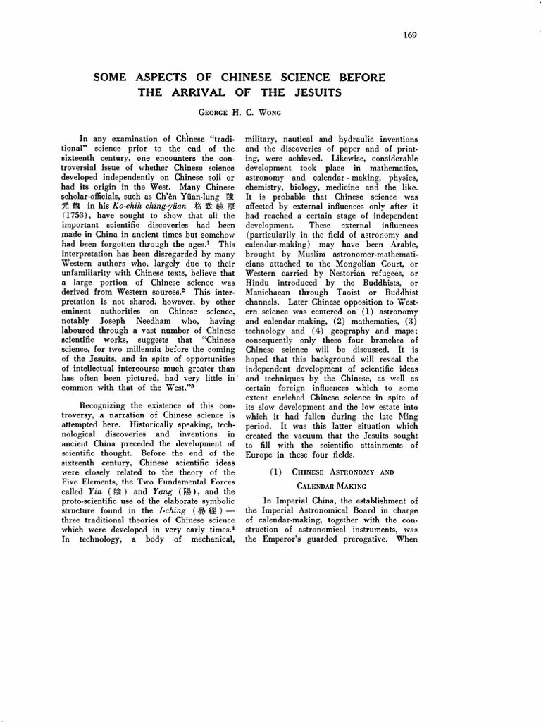 Chinese Science | PDF | Nature