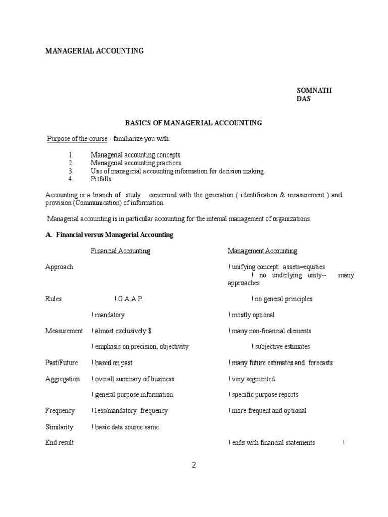 Managerial Accounting | PDF | Management Accounting | Accounting