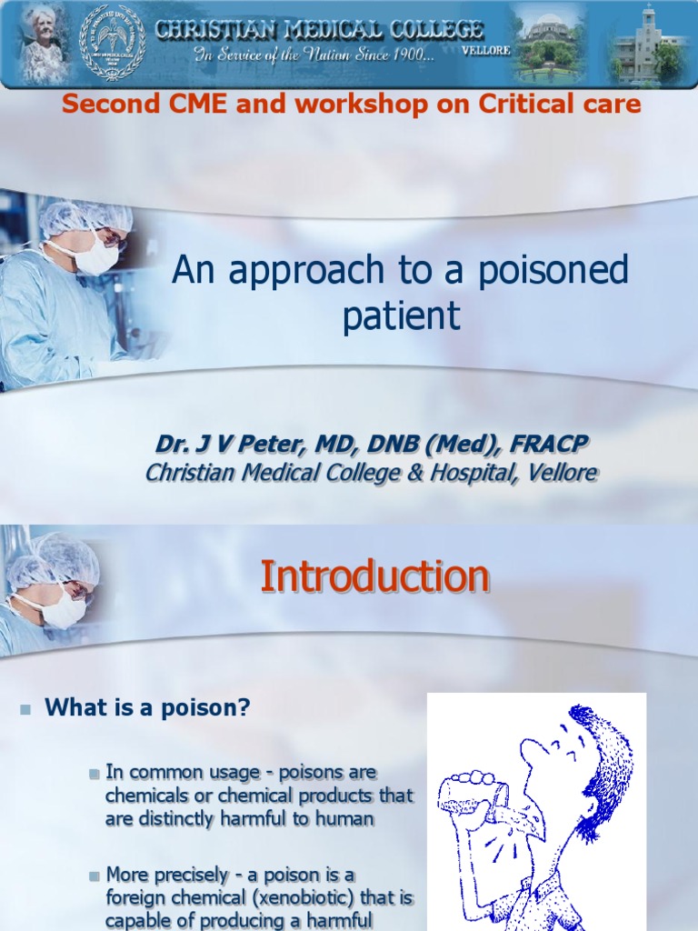 Managing Poisoning: Toxidromes & Treatment | PDF | Medical Specialties ...