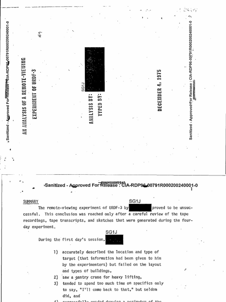CIA Remote Viewing | PDF
