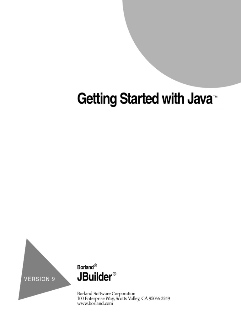 Getting Started With JavaBorland Jbuilder 9 | PDF