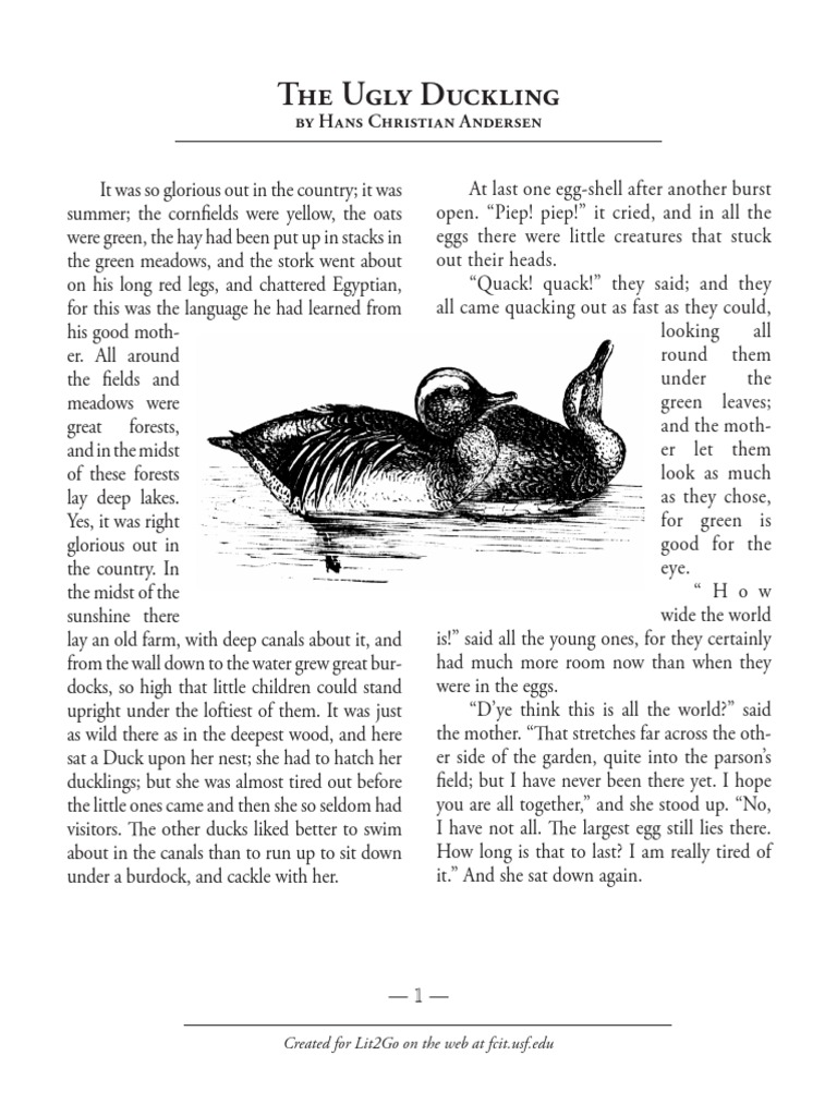 Fairy Tales and Other Traditional Stories 031 The Ugly Duckling | PDF ...