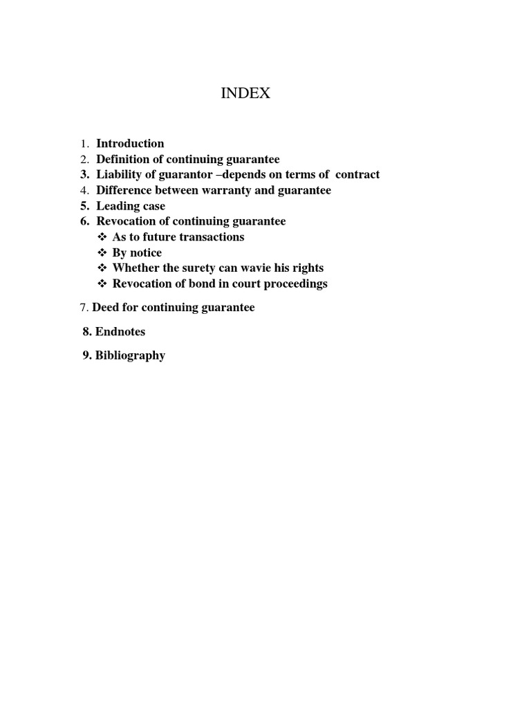 Continuing Guarantee | PDF | Guarantee | Private Law