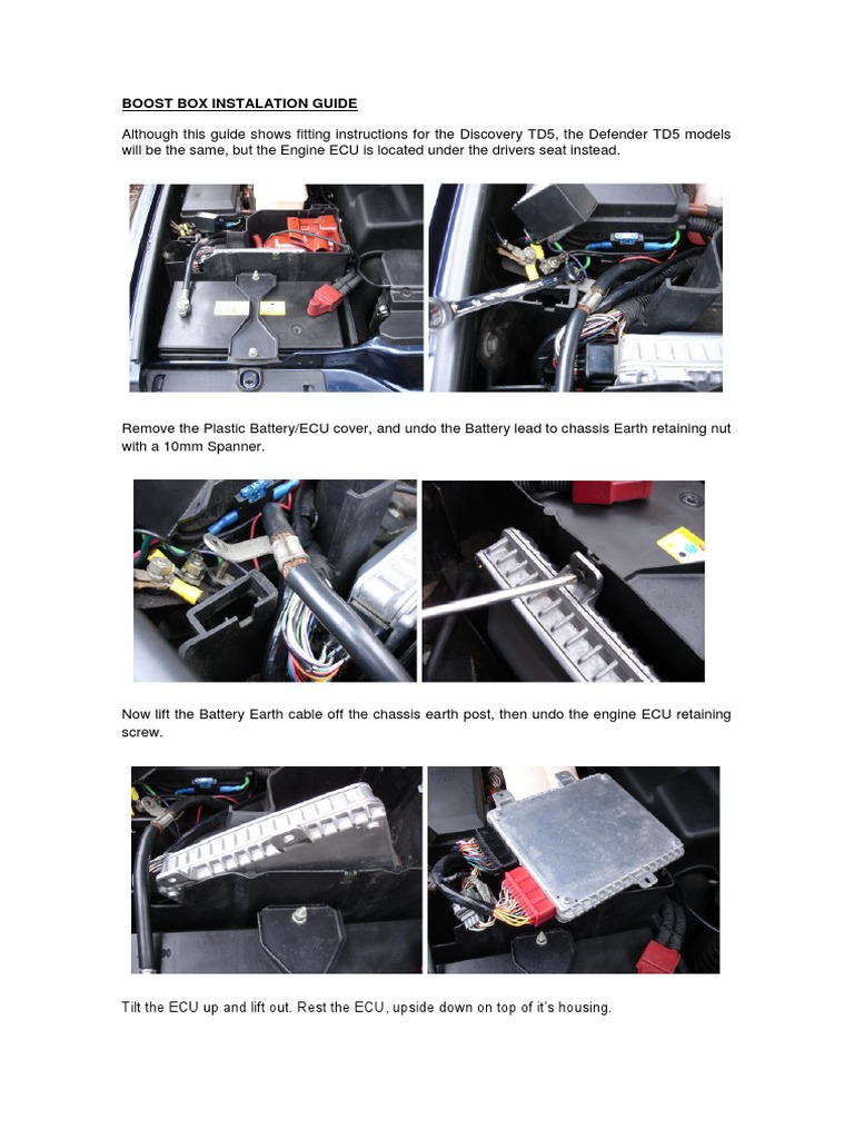 Boost Box Instalation Guide | PDF | Electrical Connector | Turbocharger
