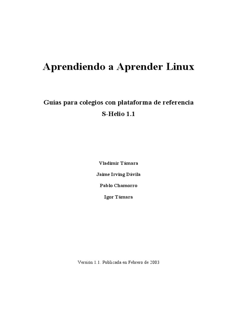 Aprendiendo A Aprender Linux | PDF | Distribución de Linux | Unix