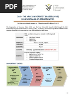 VUB Exchange Students Information 2025-26 | PDF