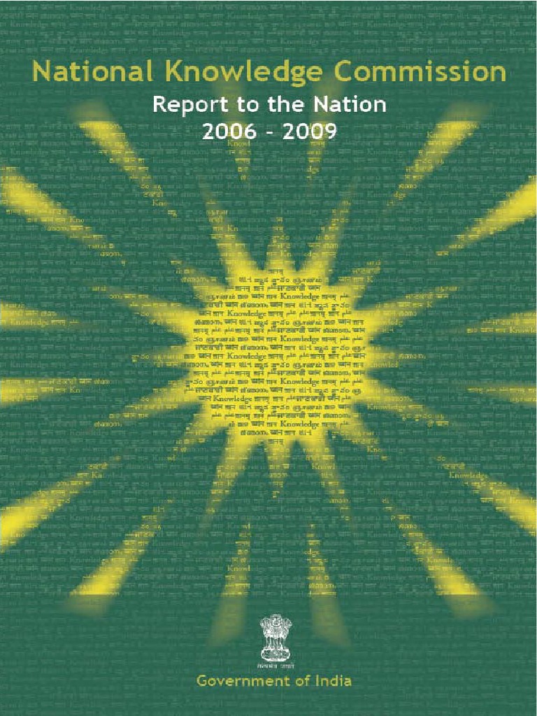 Knowledge Commission Report | PDF | Intellectual Property | Vocational ...