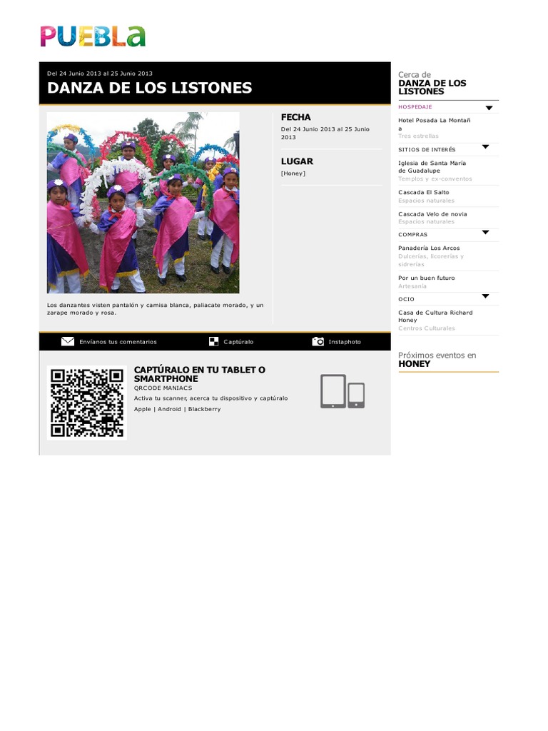 Fiesta de la Danza de los Listones | PDF