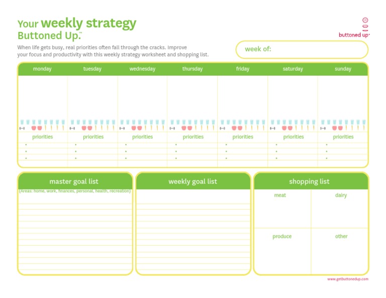 Weekly Strategy Tool | PDF