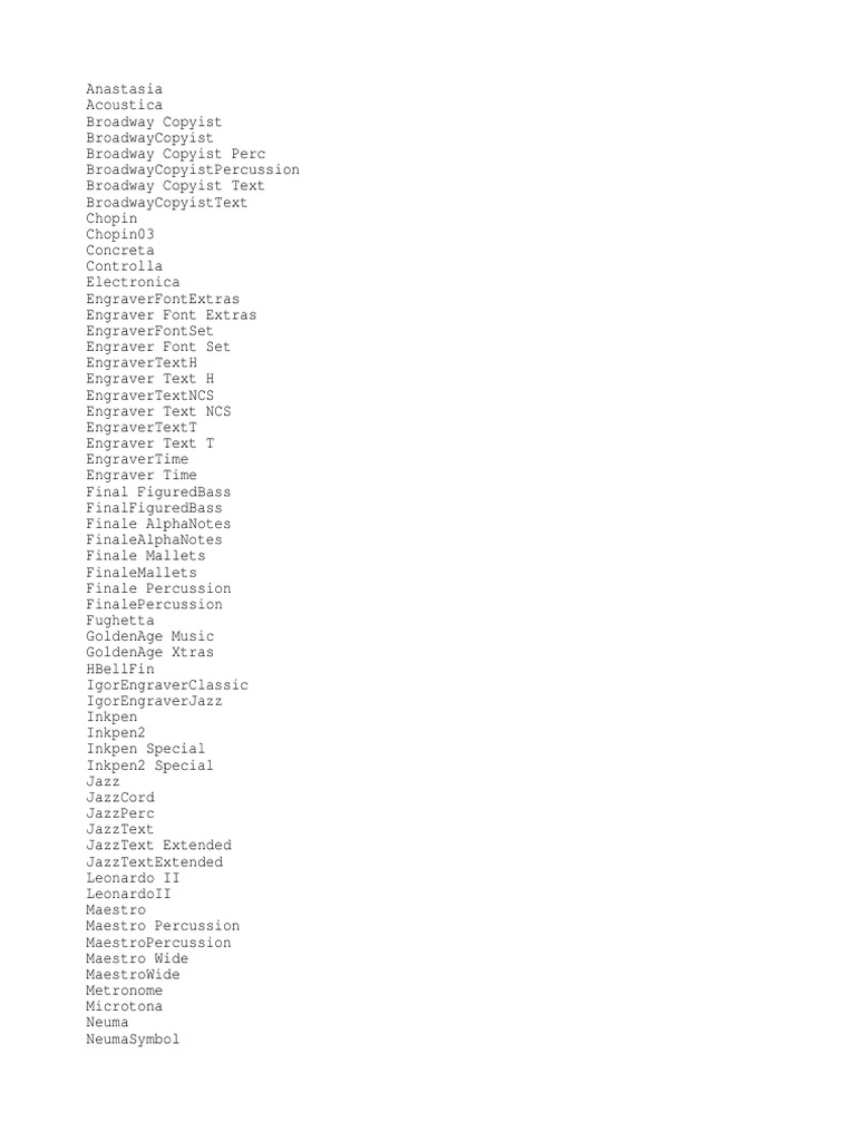 Mac Symbol Fonts | PDF