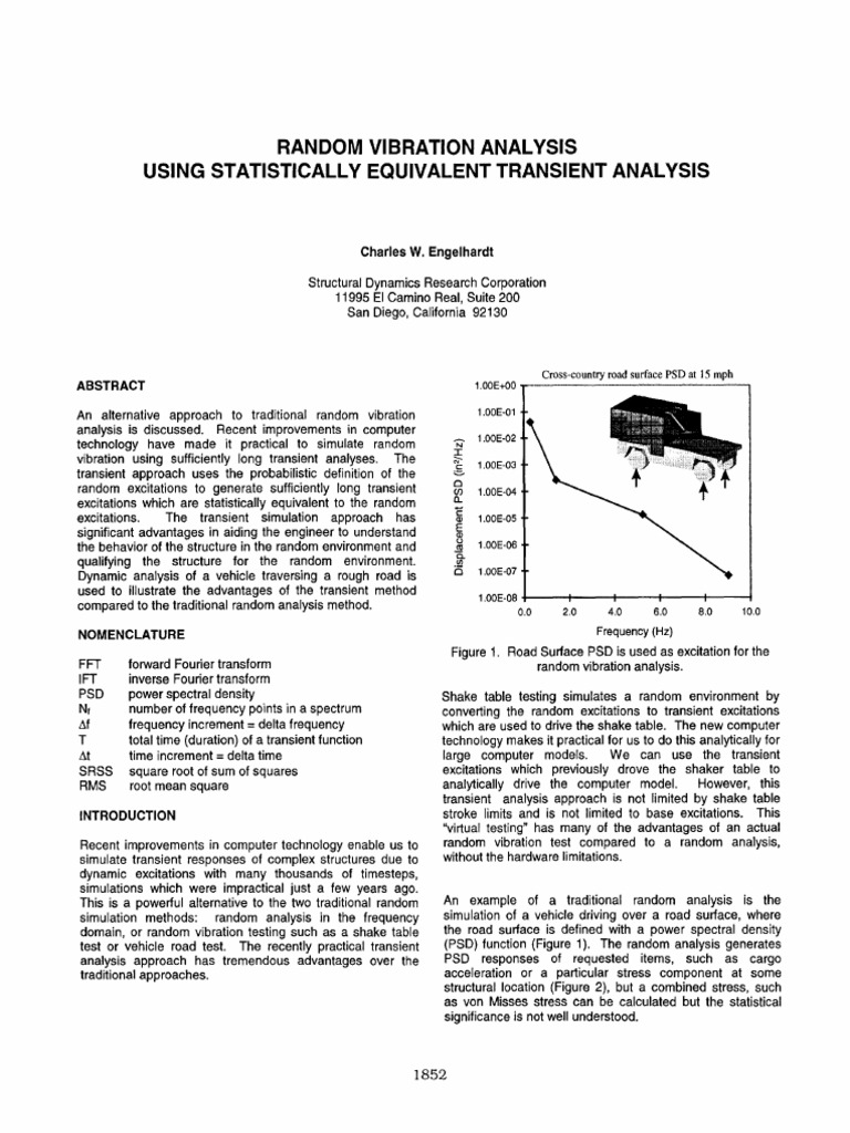 PSD To Statistically Equivalent Transient | PDF | Spectral Density | Mathematical Analysis