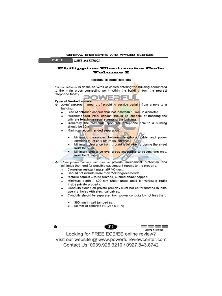 3 Philippine Electronics Code Volume 2 | PDF | Electrical Wiring ...