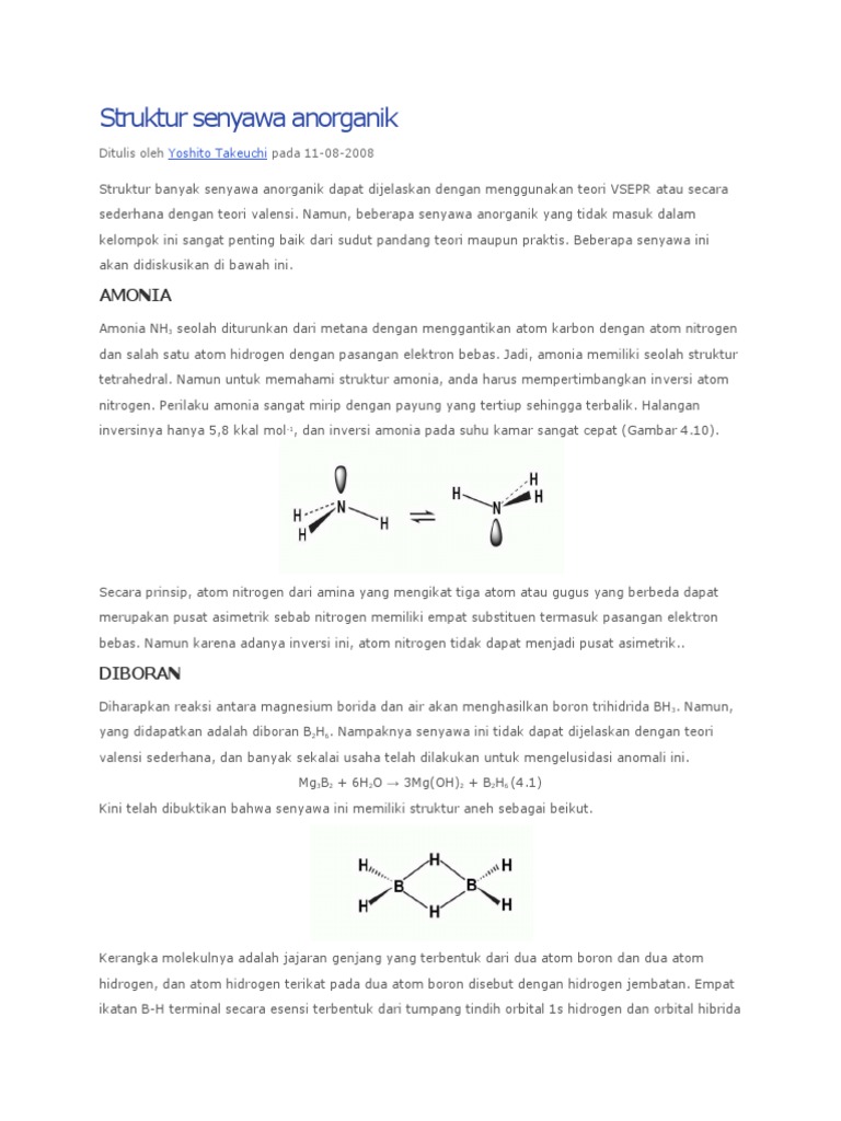 Struktur Senyawa Anorganik | PDF