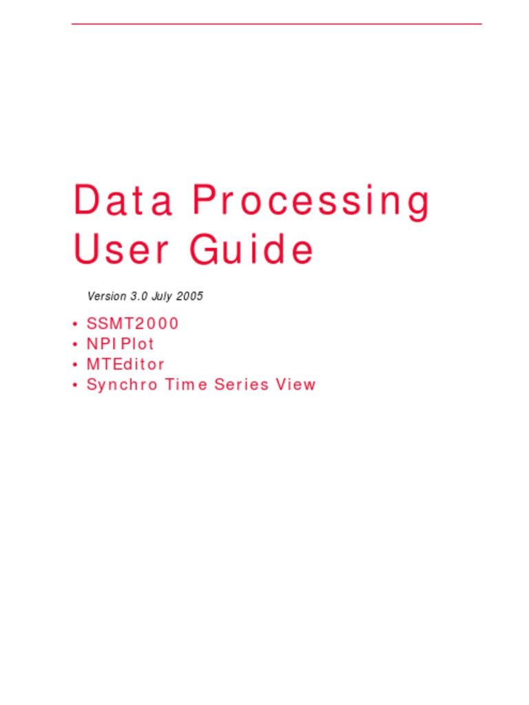 Data Proc v.3 Online | PDF