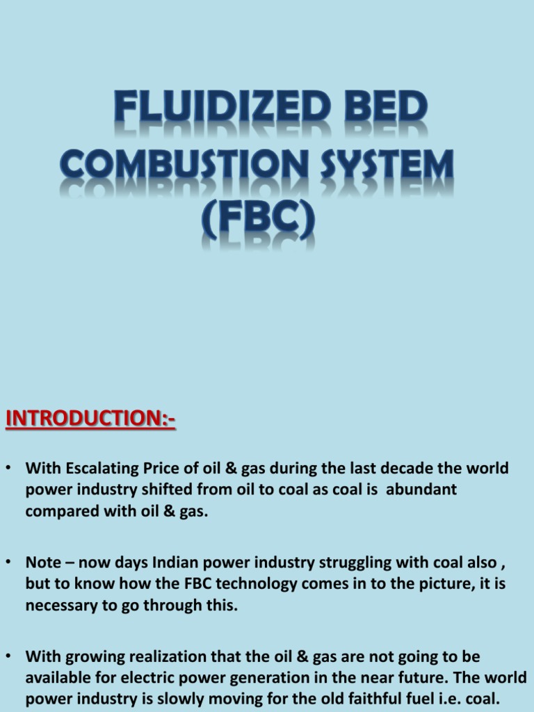 Fluidized Bed Combustion System (FBC) | PDF | Fluidization | Combustion