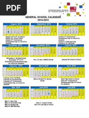 2014 2015 Calendar Sheet