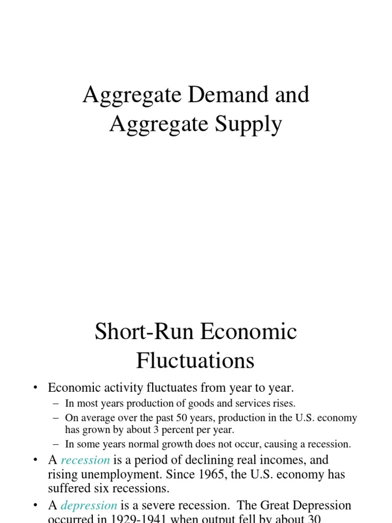 Powerpoint Presentation Long-Run Aggregate Supply and Demand | PDF ...
