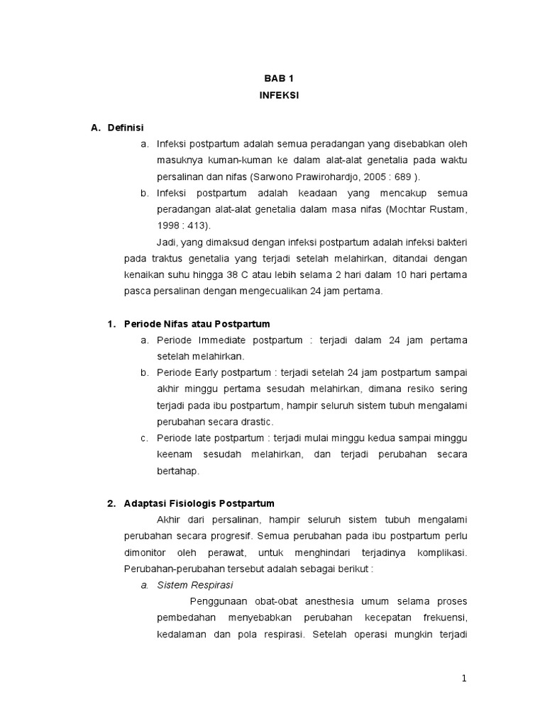 Infeksi Post Partum | PDF