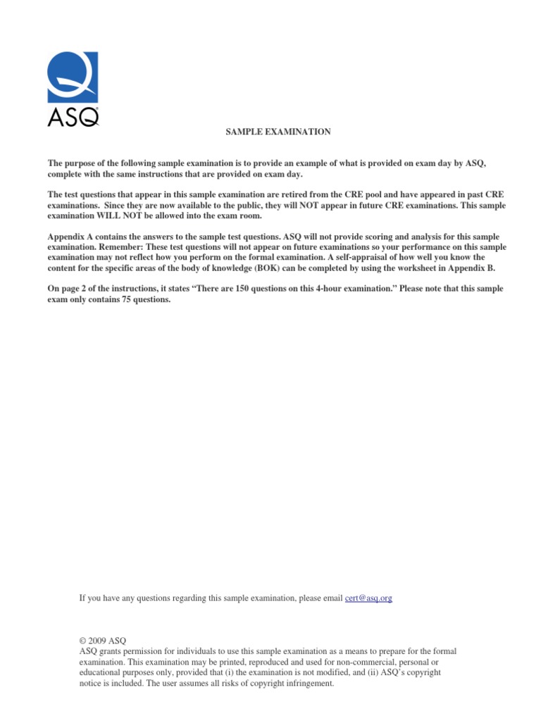 Practice Exam CRE Sample | PDF | Reliability Engineering | Test ...