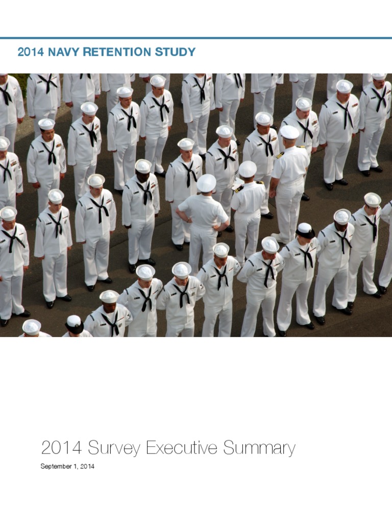 2014 Navy Retention Study Report - Executive Summary | PDF | United ...