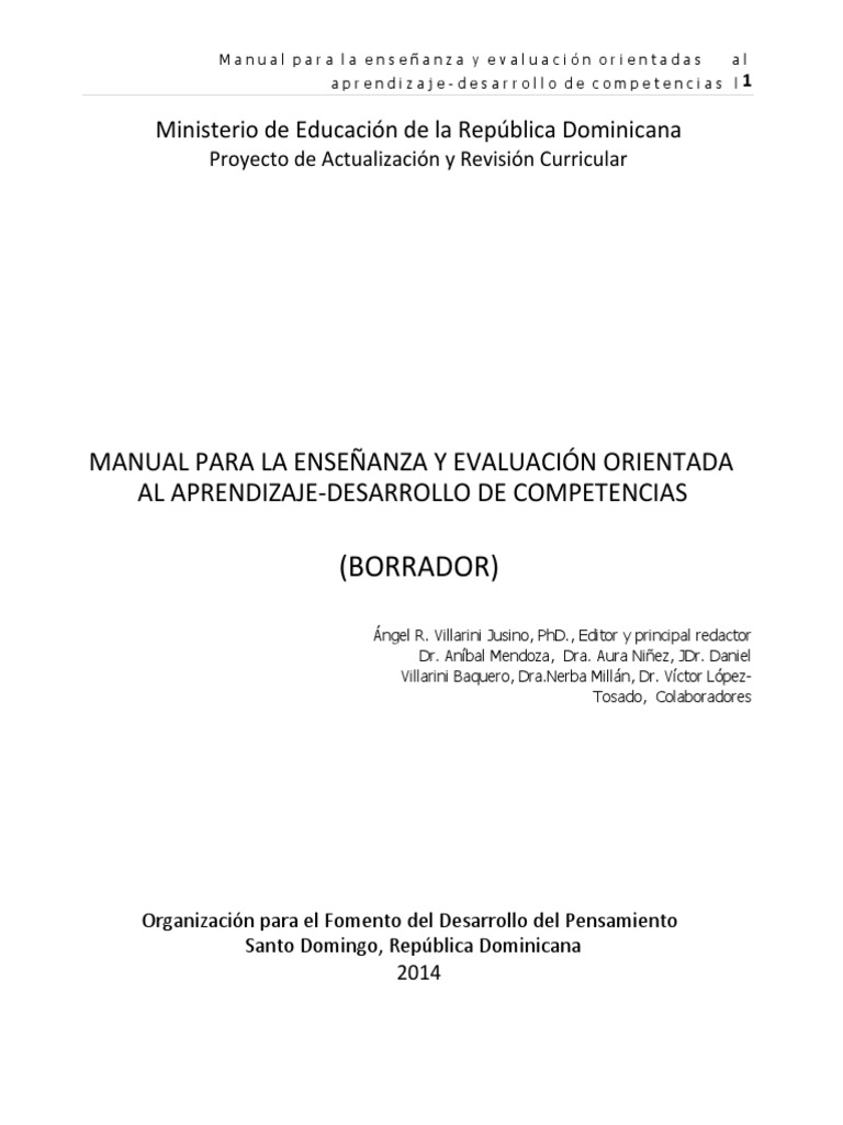 Manual Libro Borrador Revisado Final Dr#83 | PDF | Aprendizaje | Conocimiento