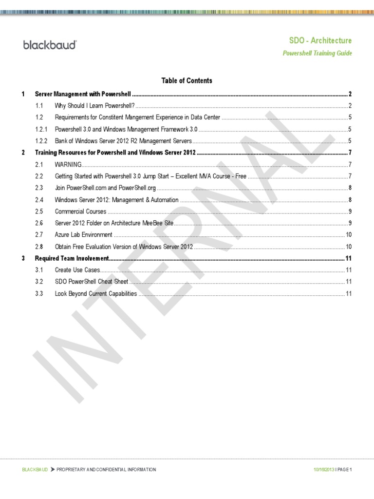 Powershell Training Guide | PDF | Microsoft Windows | Graphical User ...
