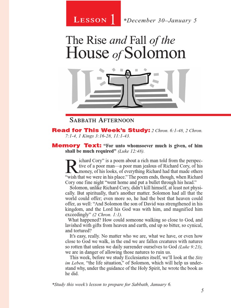 House Solomon: The Rise and Fall of The | PDF | Solomons | Wisdom