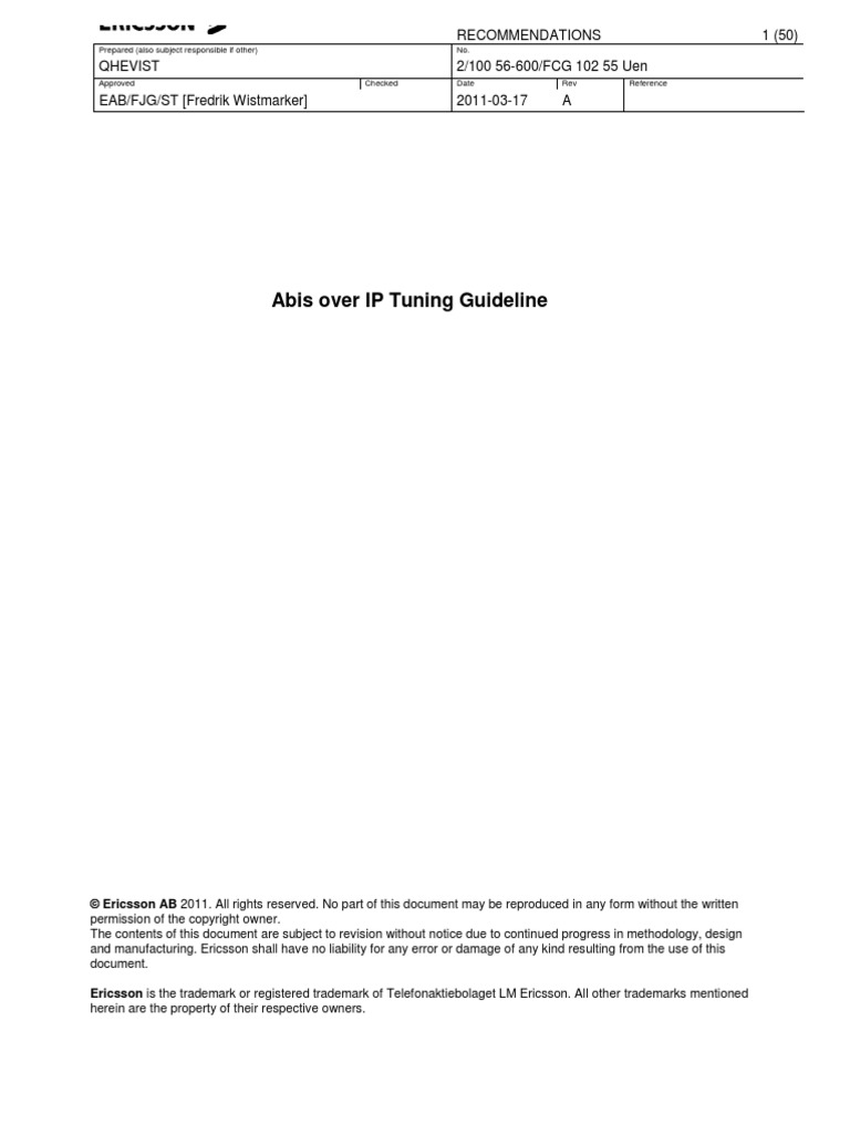 Abis Over IP Tuning GL EsonTemplate-libre | PDF | General Packet Radio ...